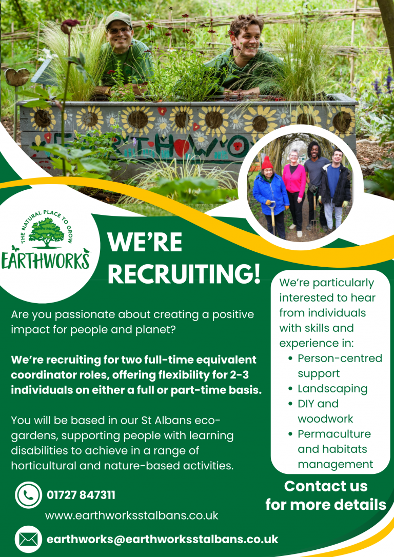 Staff vacancies - Earthworks St Albans